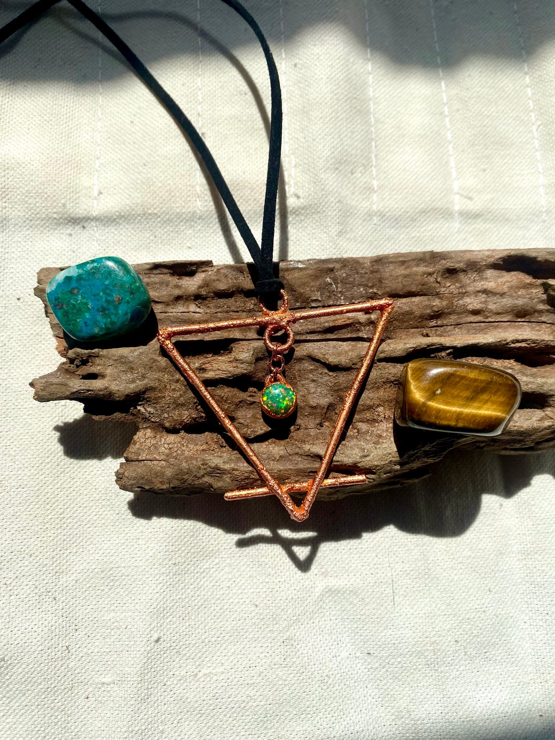 Alchemy Earth Symbol Necklace | Electroformed Copper Necklace | Copper ...