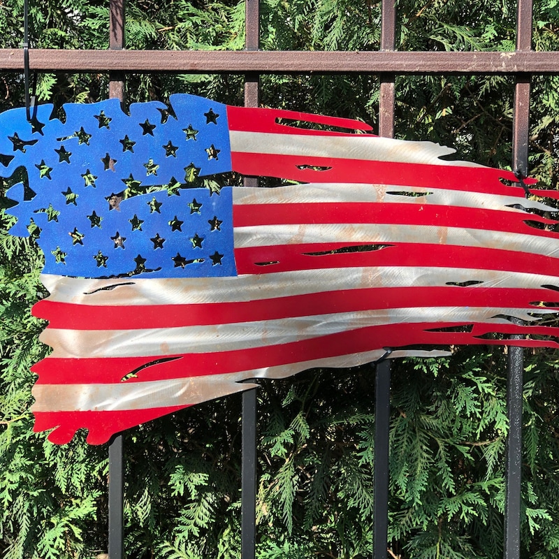 Metal American Flag - Etsy