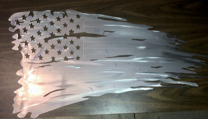 Metal American Flag, Laser Cut Flag, American Flag - Etsy