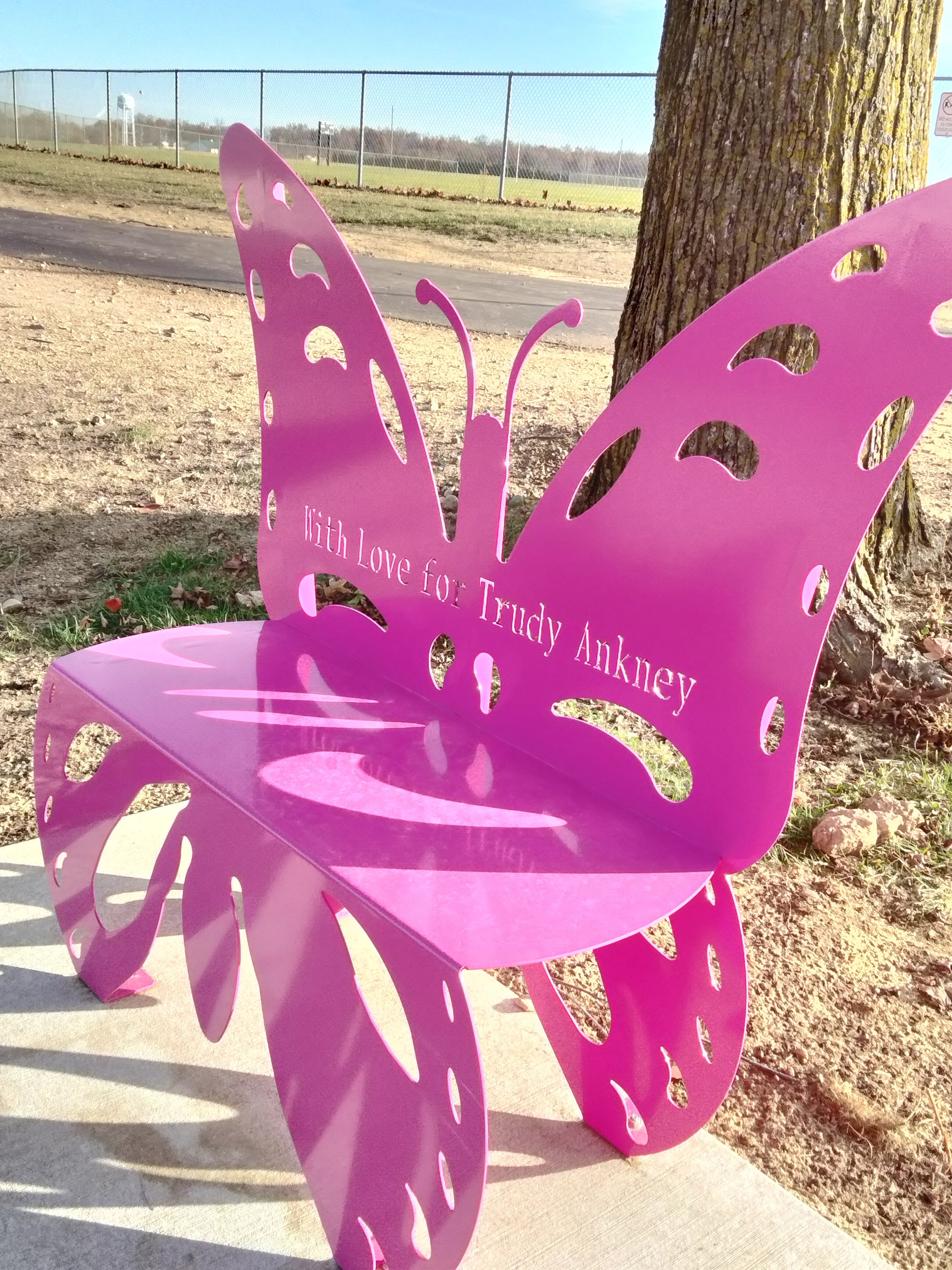 Memorial Bench Bench Butterfly Custom Bench - Etsy Canada