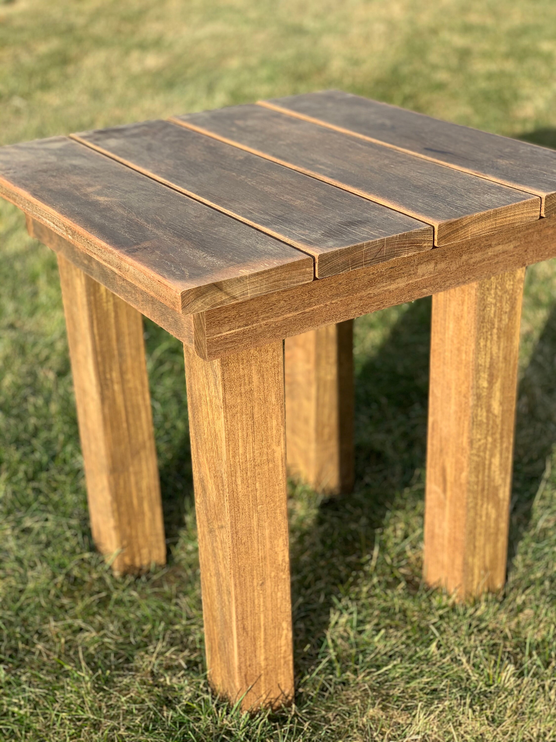 Reclaimed Ipe Coffee and Side Table Set - Etsy