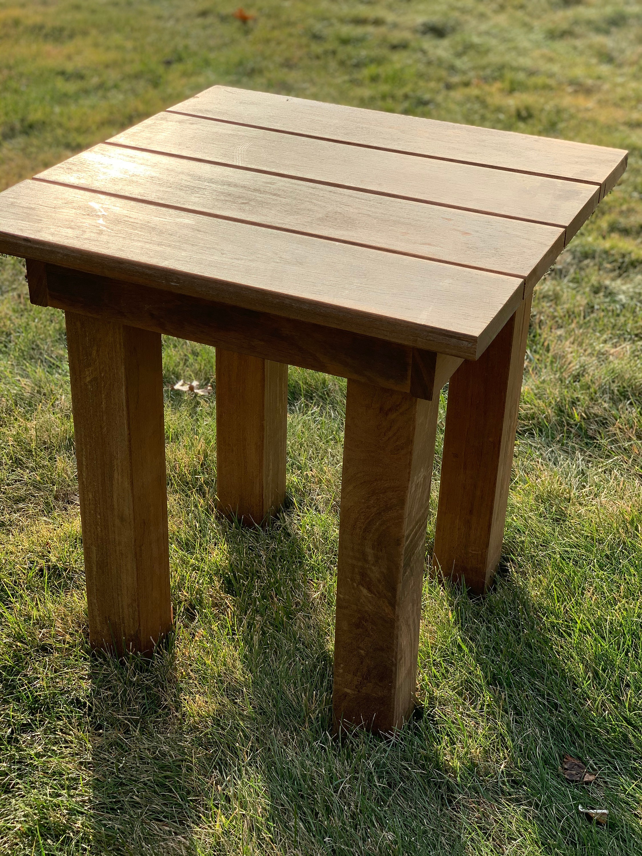 Reclaimed Ipe Coffee and Side Table Set - Etsy