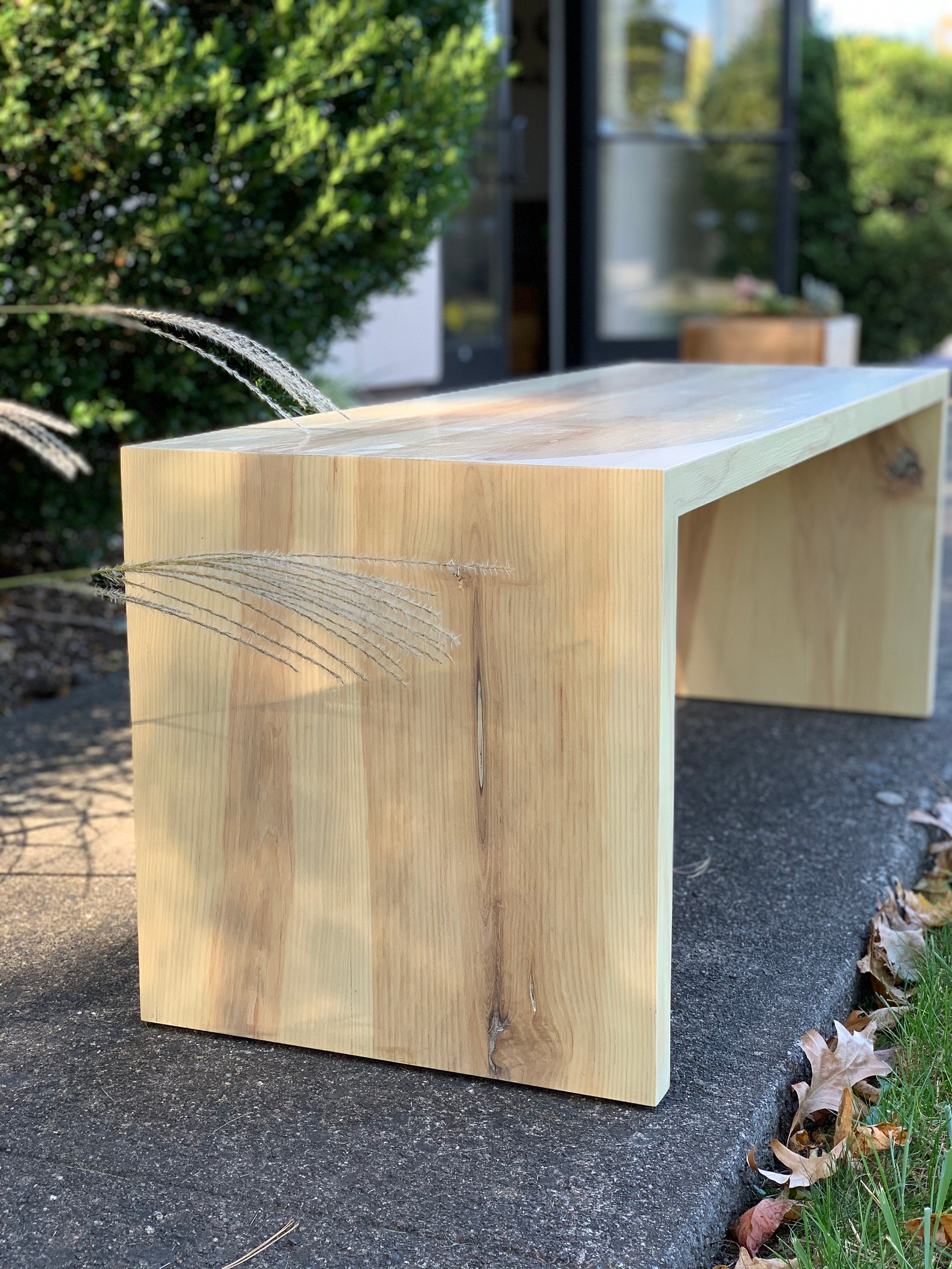 Ash Waterfall Bench - Etsy