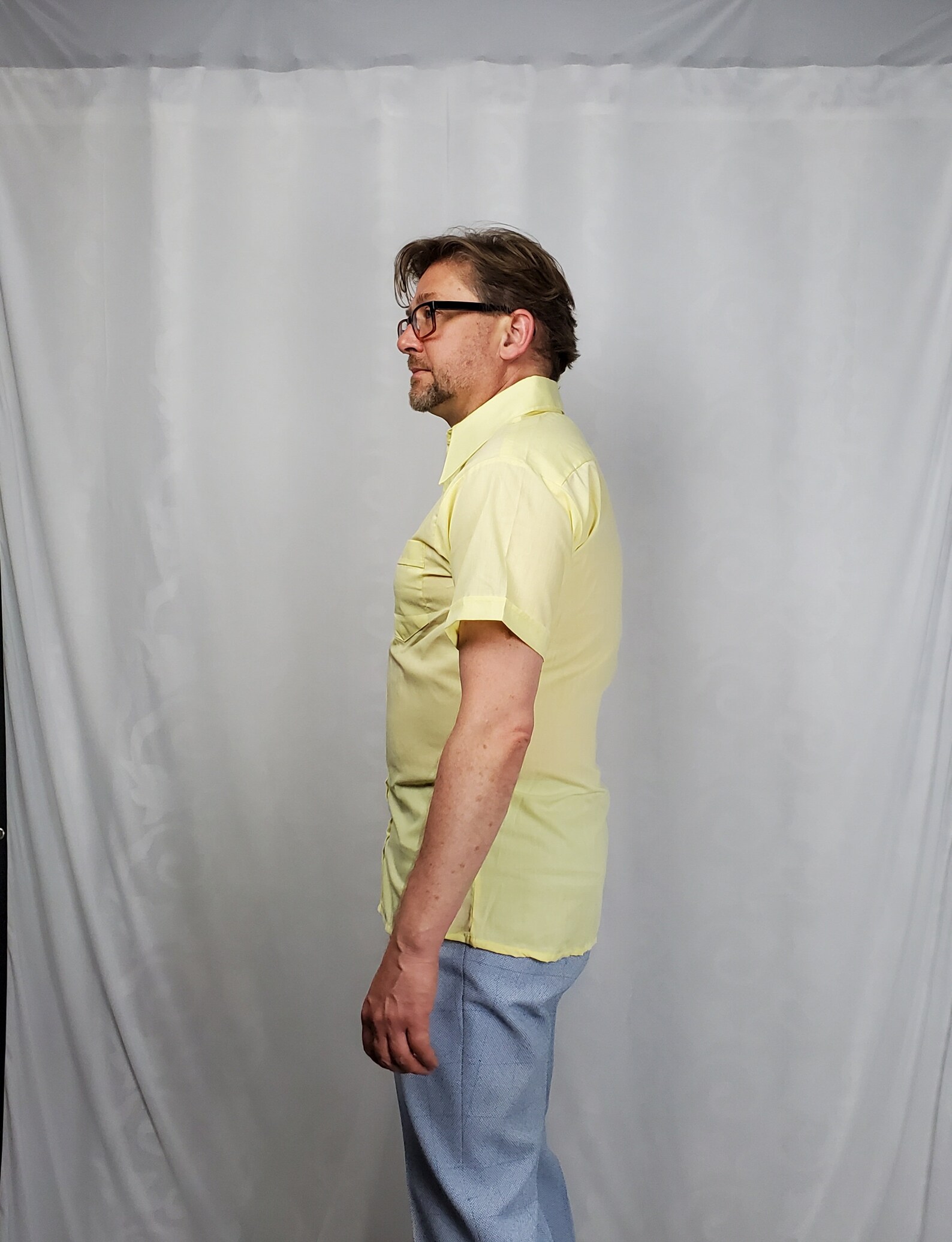 A Beautifully Made Vintage 70 Button up Short Sleeve Lemon - Etsy