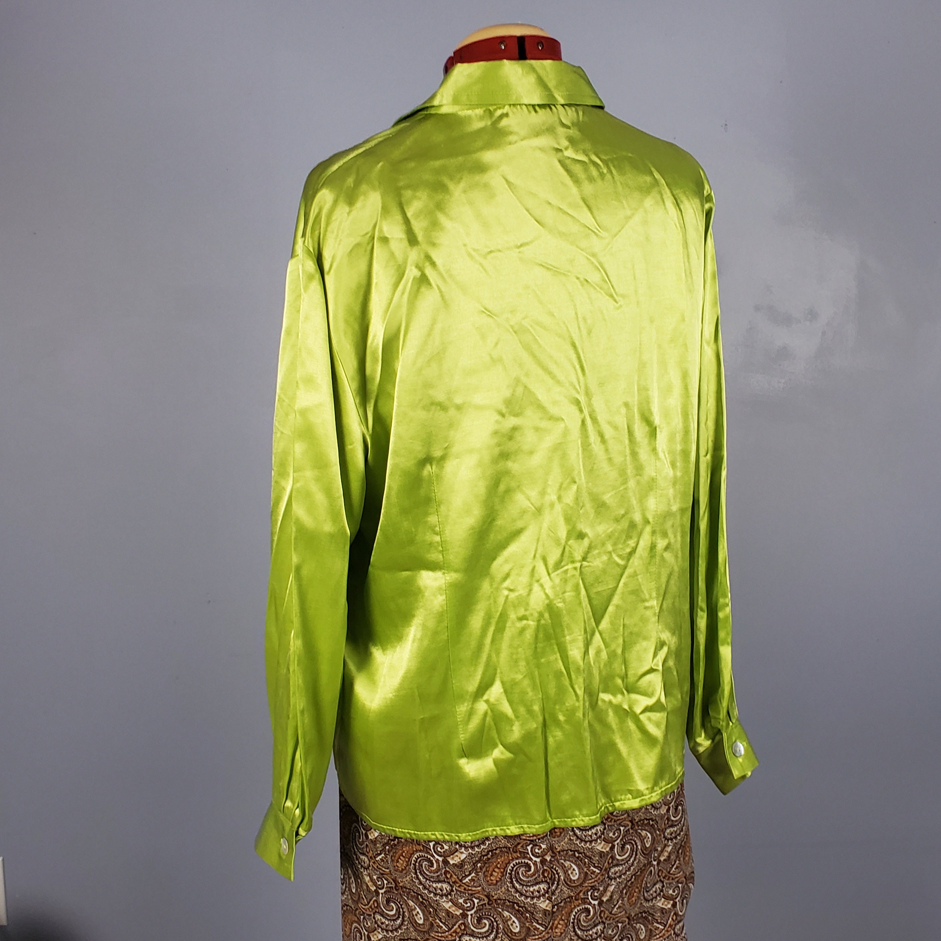Elevate Your Wardrobe With a Beautiful Vintage Chartreuse Blouse or ...
