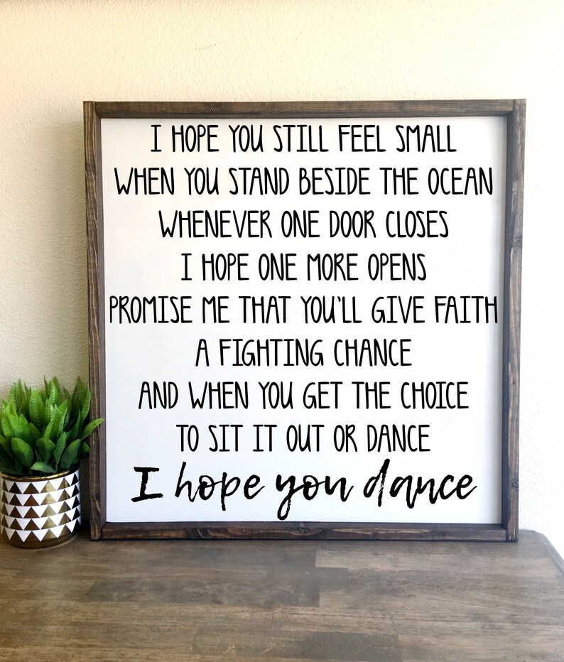 I Hope You Dance Lee Ann Womack Etsy