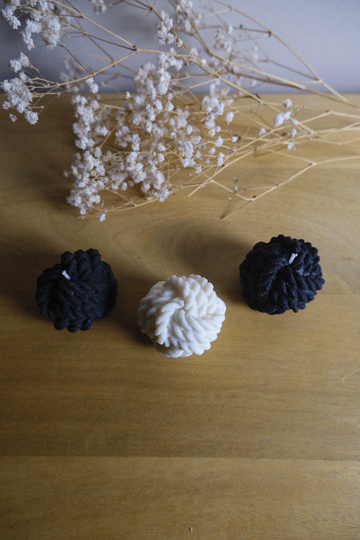 Yarn Candle | Knitted Candle | Rope Knot | - Etsy