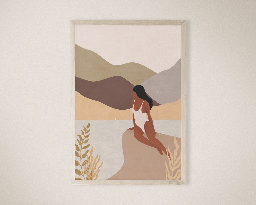 When You Look Back Everything is Different, Woman With Abstract ...