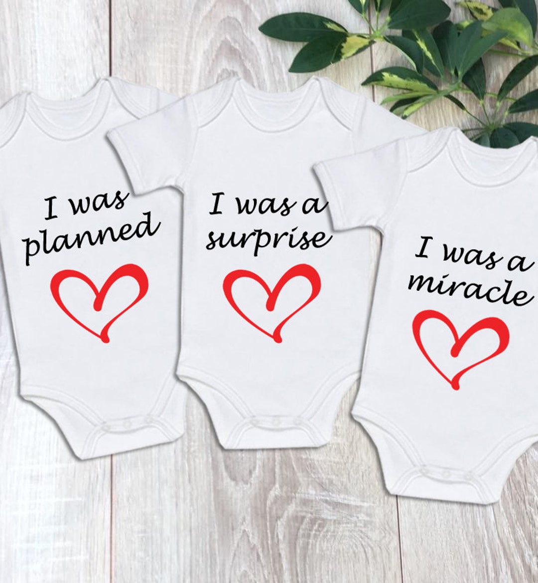 Triplet Onesies, Triplet Bodysuits, Triplet Baby Clothing, Triplets ...