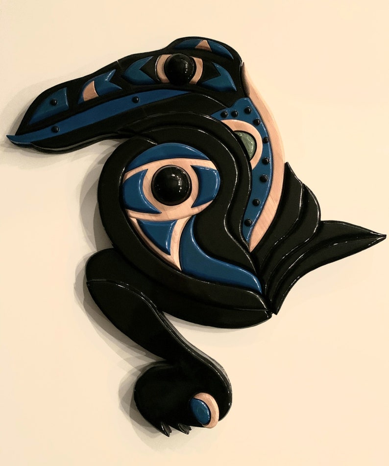 Intarsia Wood Haida Spirit Eagle - Etsy