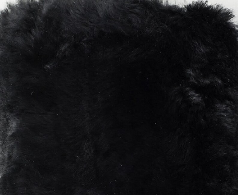 Dark Brown Alpaca Fur Round Rug Area Rugs Floral Indoor | Etsy