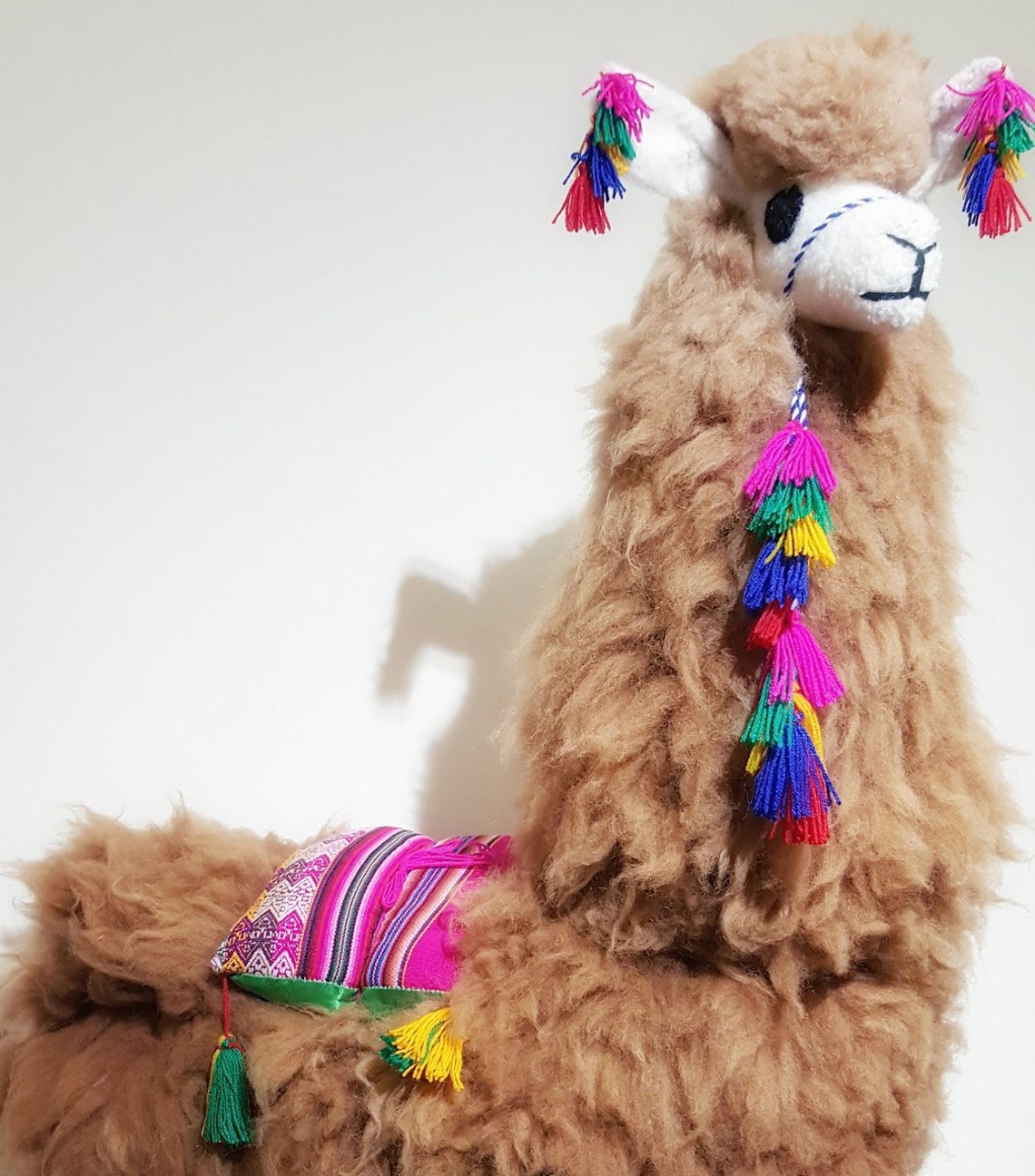 Big Alpaca Fur Toy Handmade Big Animal Doll Alpaca Stuffed | Etsy