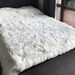 Luxurious Alpaca Fur White Bedspread, Alpaca Real Fur Bedspread, Plush ...