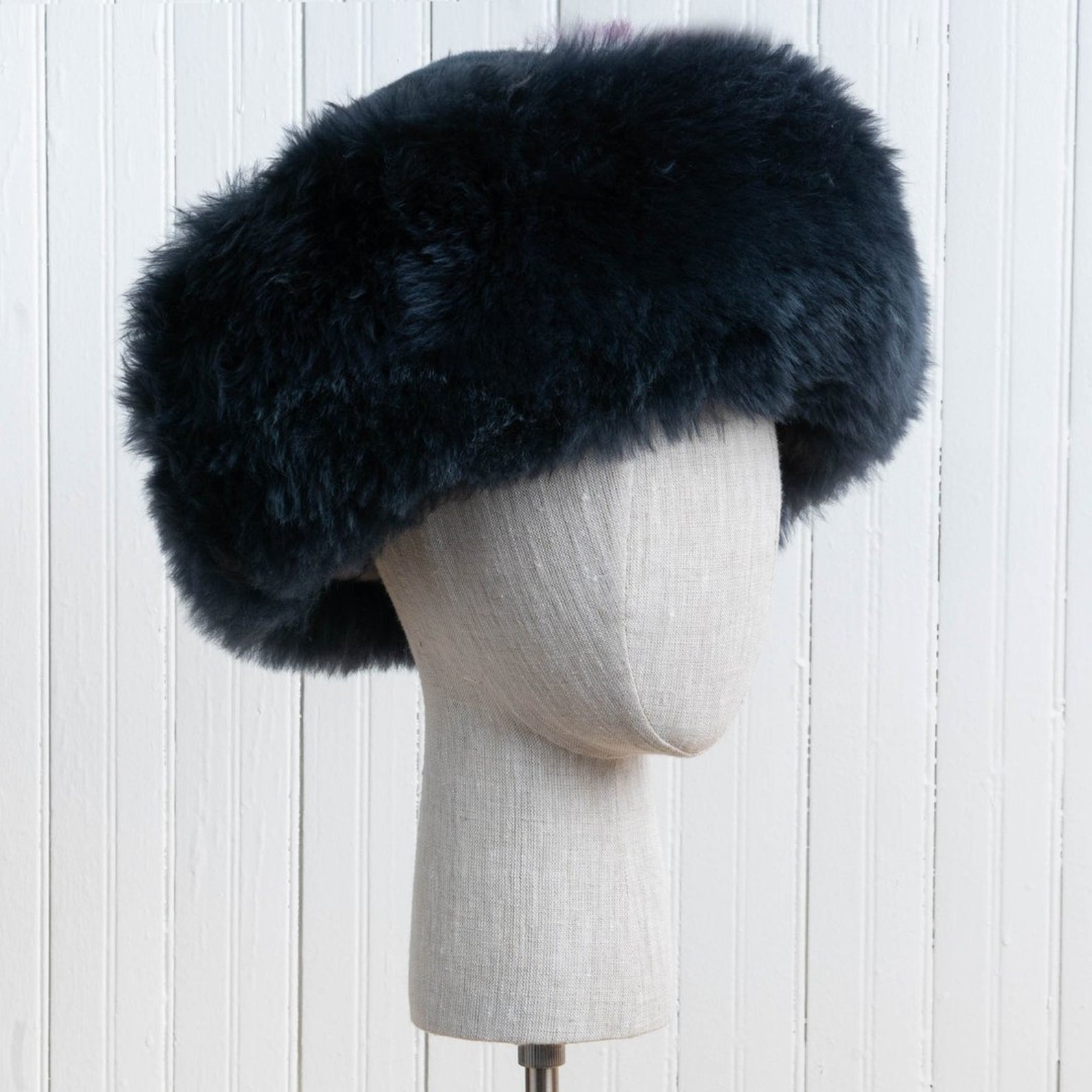 Real Fur Hat Dark Grey Premium Baby Alpaca Fur Hat Womens - Etsy