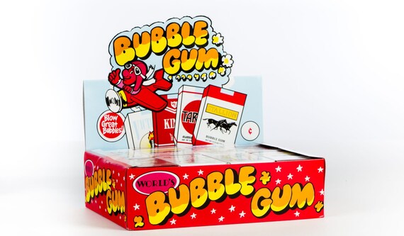 Bubble Gum Candy Sticks 24 Count - Etsy