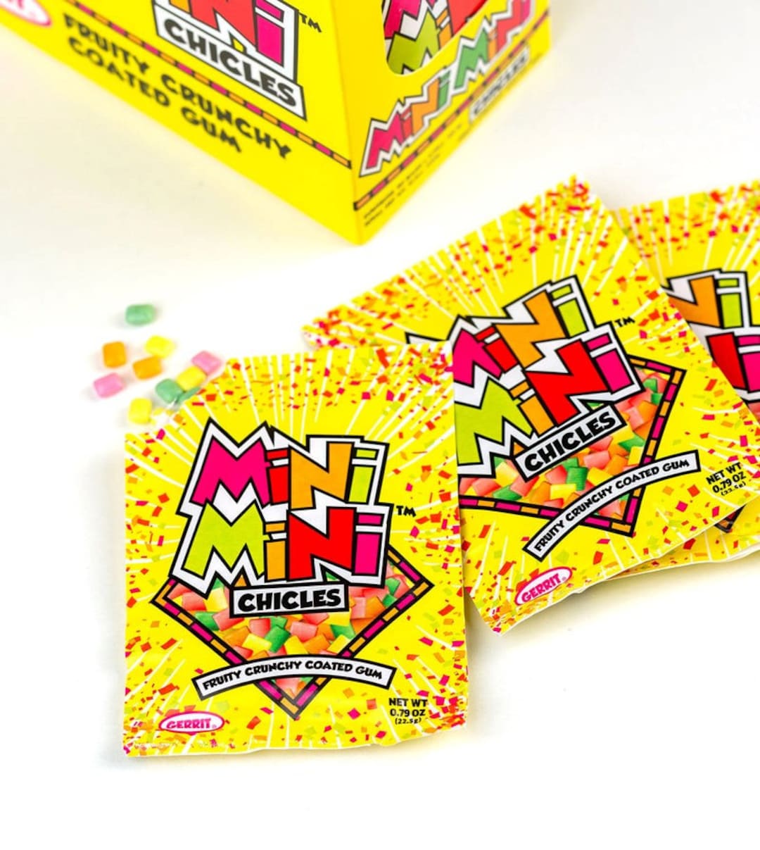 Chicles - Fruity Crunchy Coated Gum - 20 Ct - Etsy