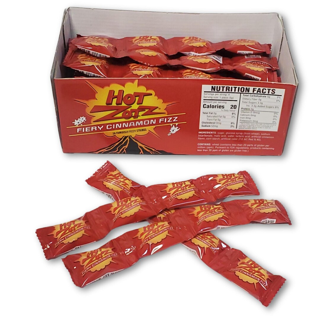 Hot Zotz - Fiery Cinnamon Fizz - 24 Fizzy 4 Packs - Etsy