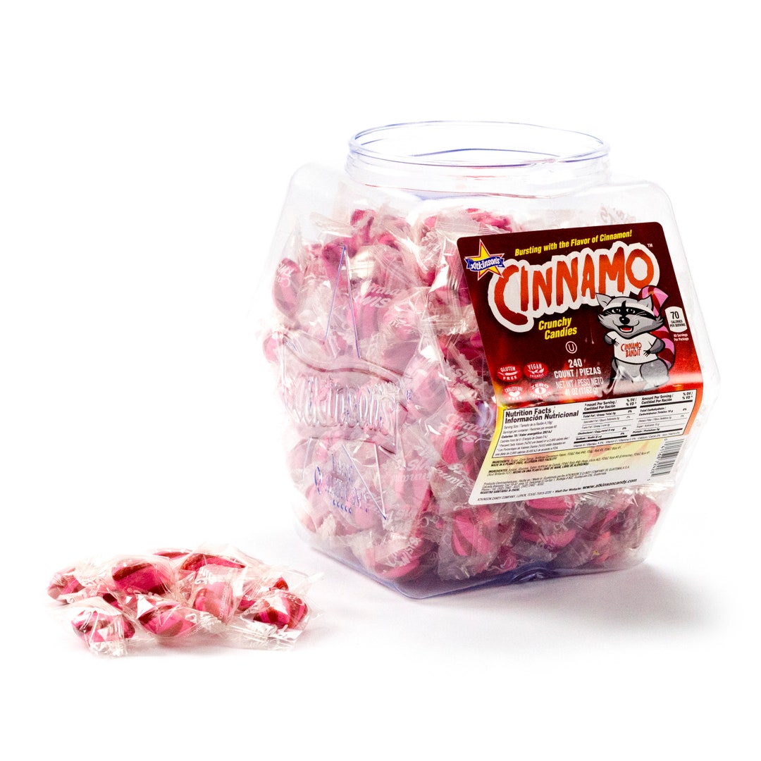 Atkinson's Cinnamo Twists Crunchy Candies 240 Ct. Jar - Etsy