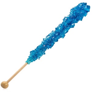 Rock Candy on A Stick - Blue Raspberry - 36 Ct. Tub - Etsy