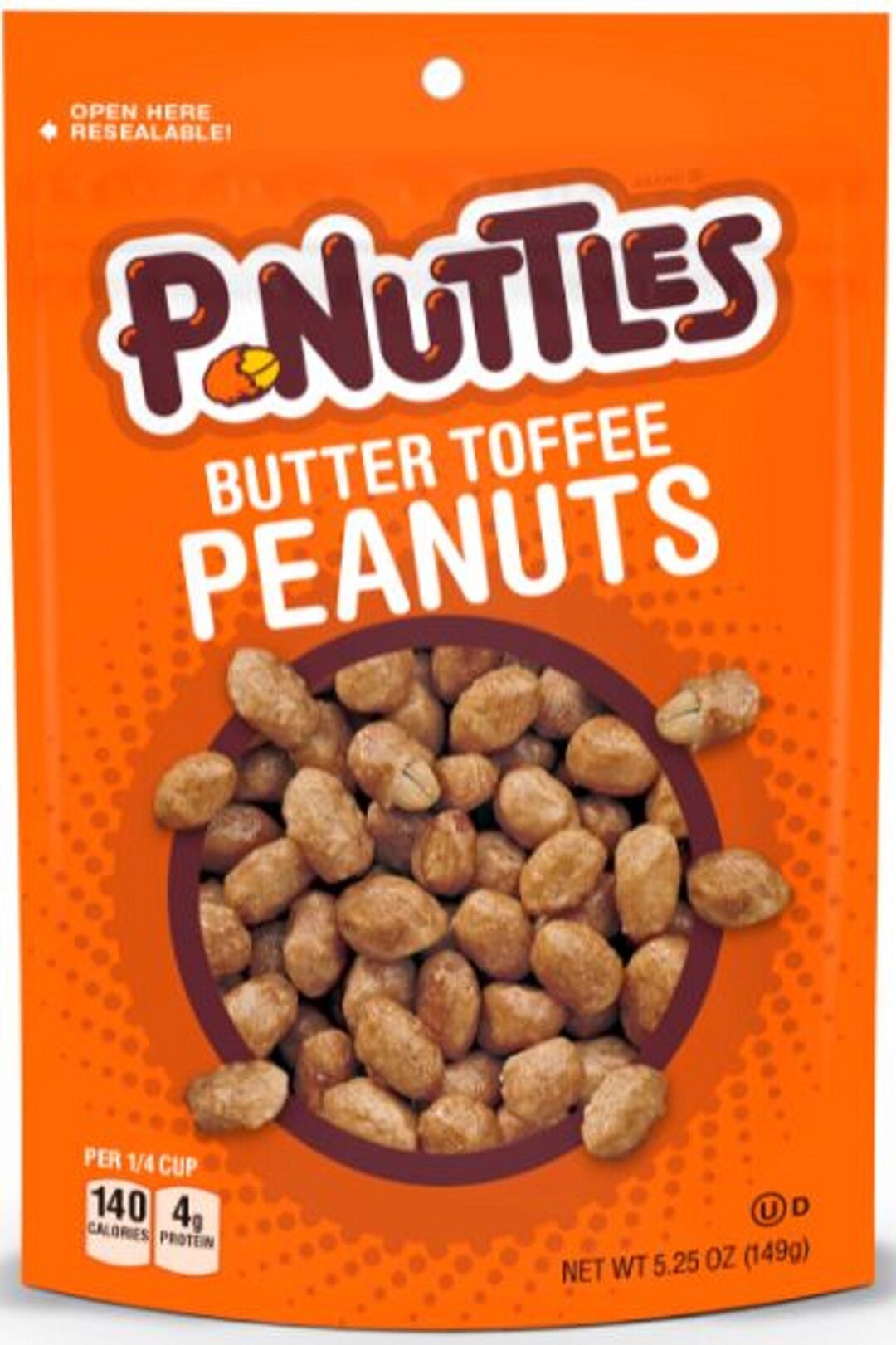 P-nuttles Butter Toffee Peanuts Snacks - 12 Ct. - Etsy