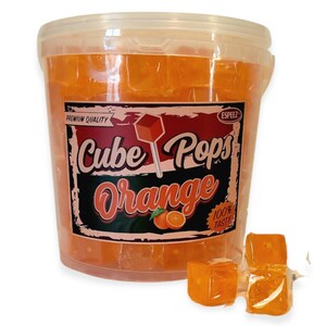 Cube Pop Lollipop - Orange - 100 Ct. Tub - Etsy