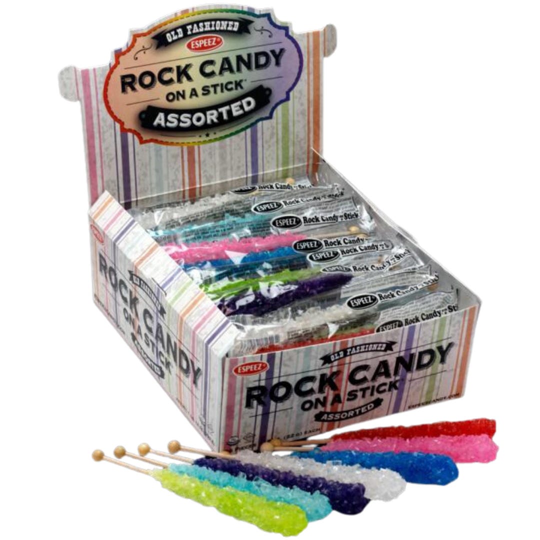 Rock Candy on A Stick - Assorted - 36 Ct. Box - Etsy