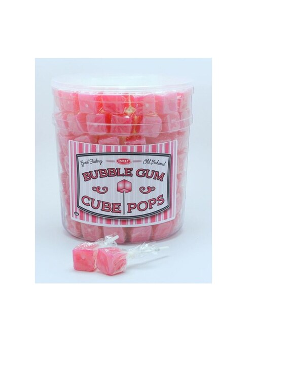 Bubble Gum Cube Pops - Etsy