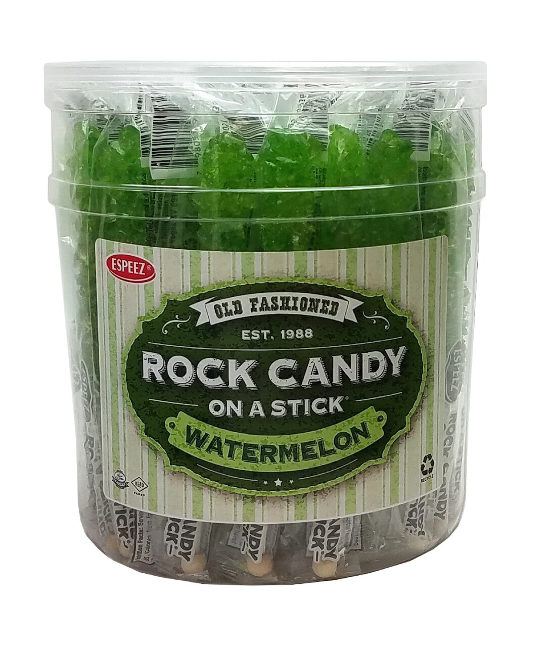 Rock Candy on A Stick - Watermelon - 36 Ct. Tub - Etsy