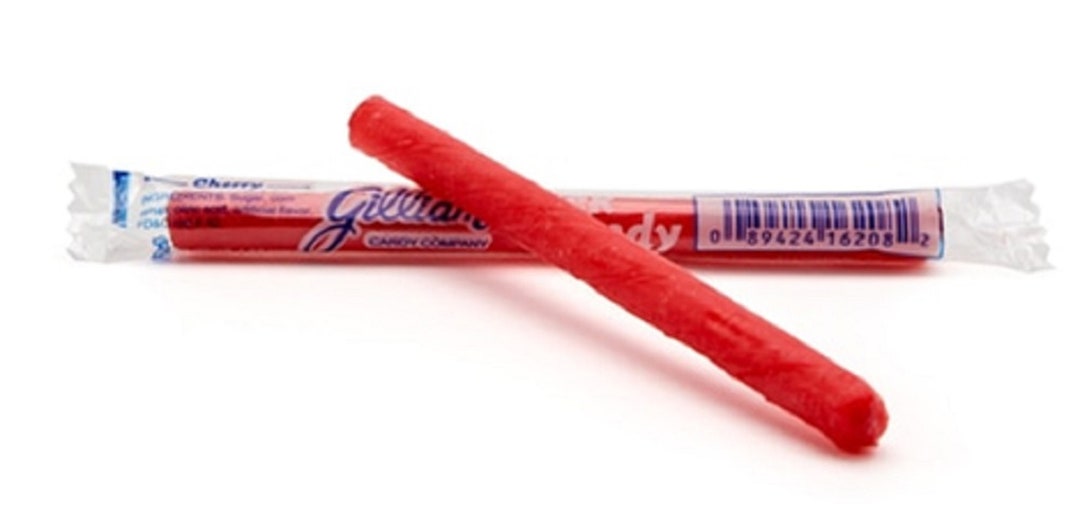 Gilliam Cherry Stick Candy - 80 Count - Etsy