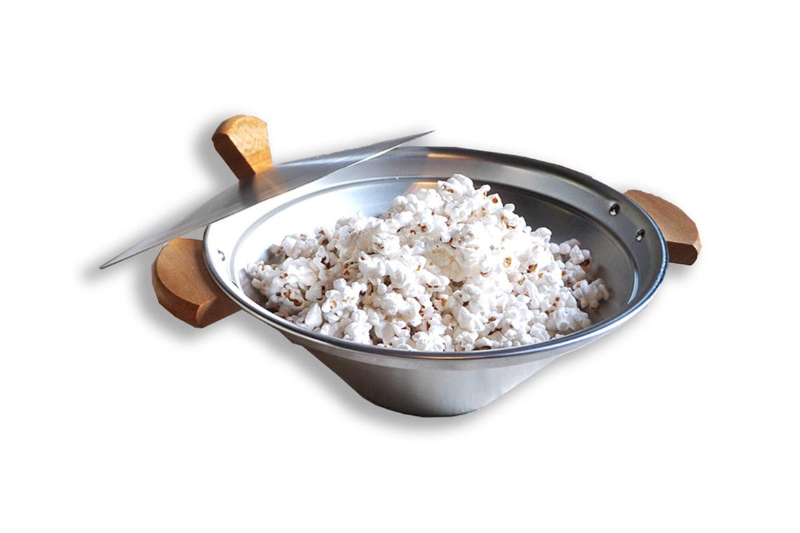 The Original Atom Pop Stovetop Popcorn Popper: No Shake/no Stir - Etsy