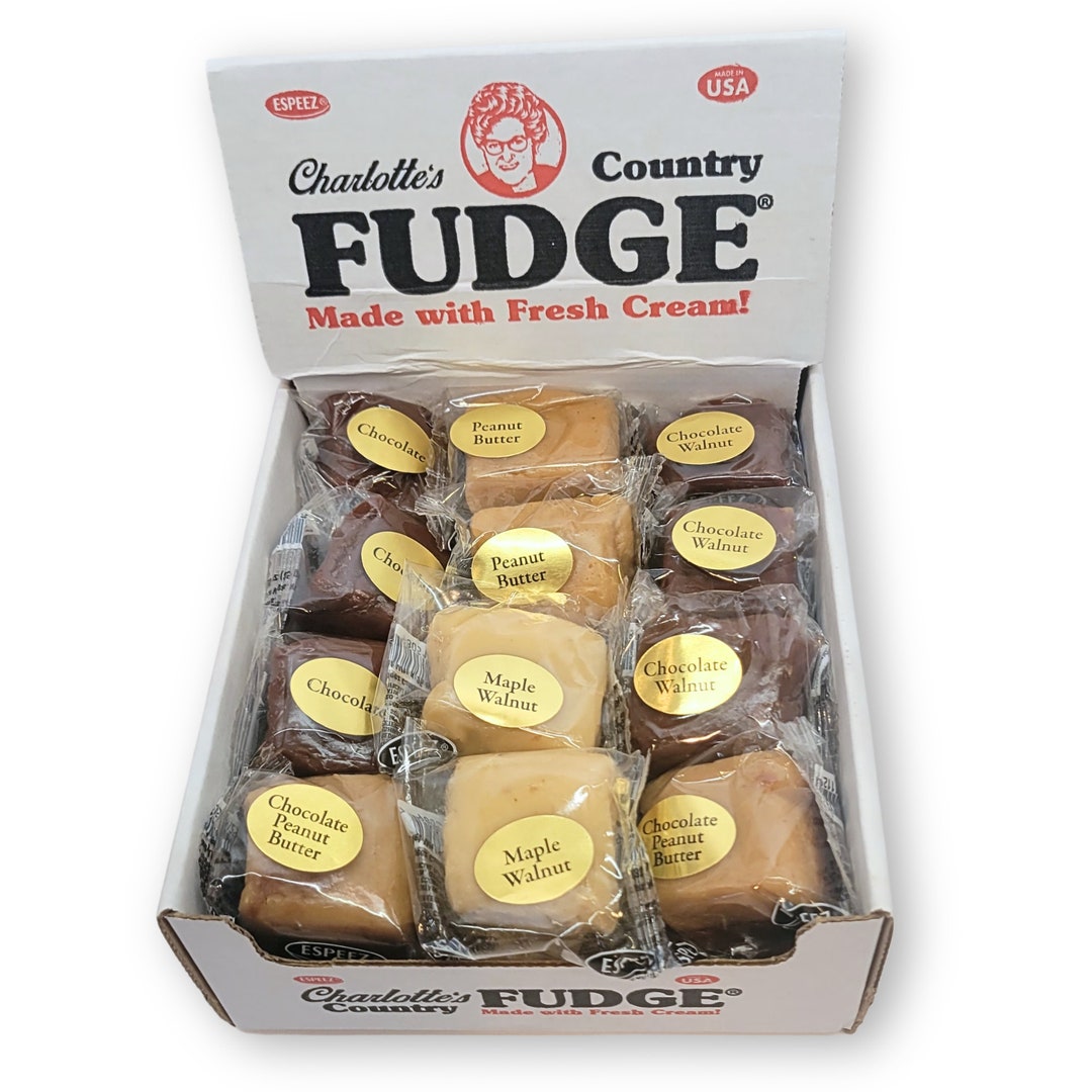 Fudge, Charlotte's Country Fudge - 5 Flavors - 24 Ct. - Etsy