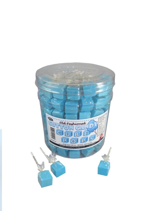 Cotton Candy Cube Pops - Etsy