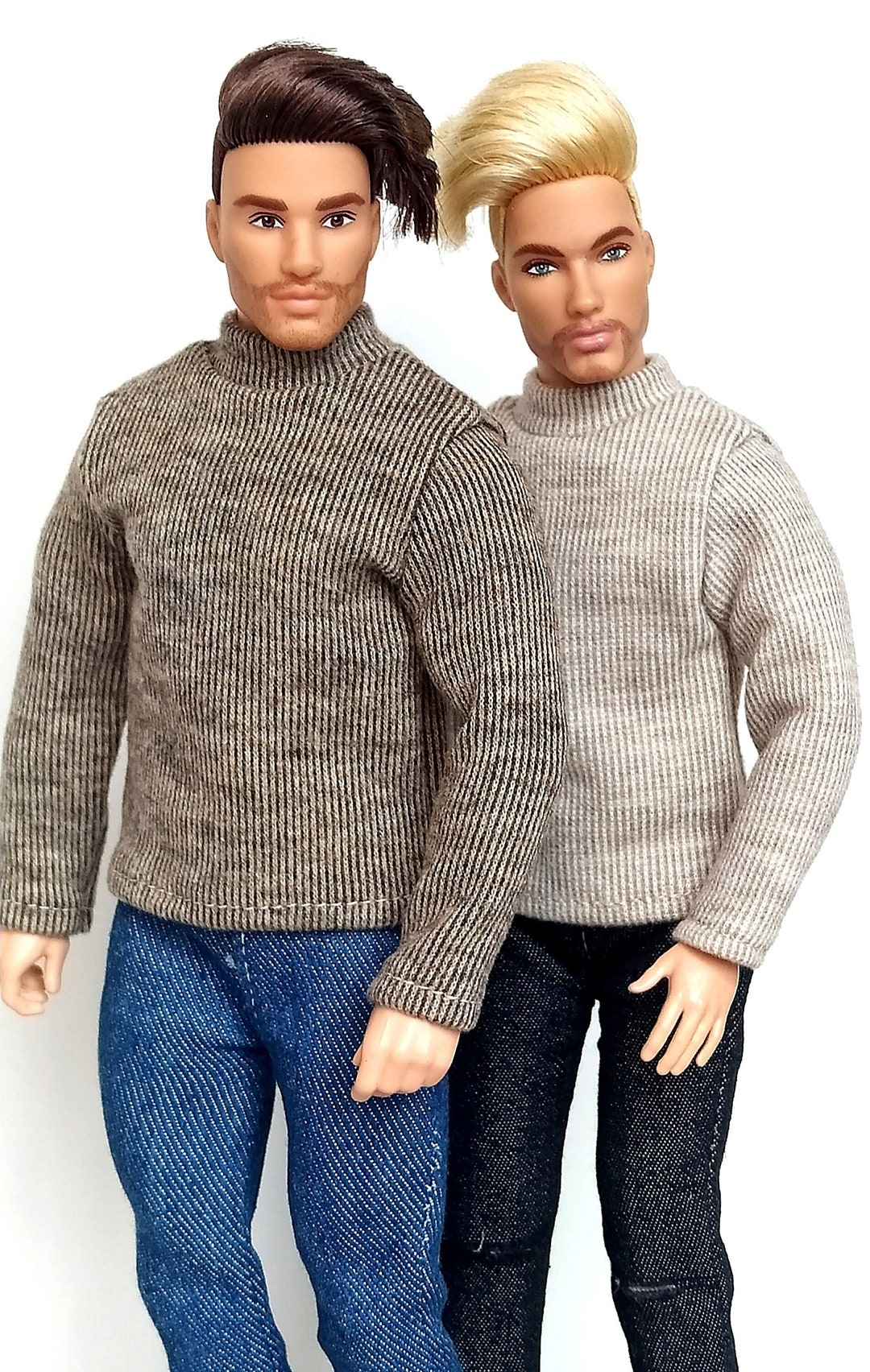 12 Doll Clothes, 1/6 Scale Male Doll Pull-on Sweater for Regular ...