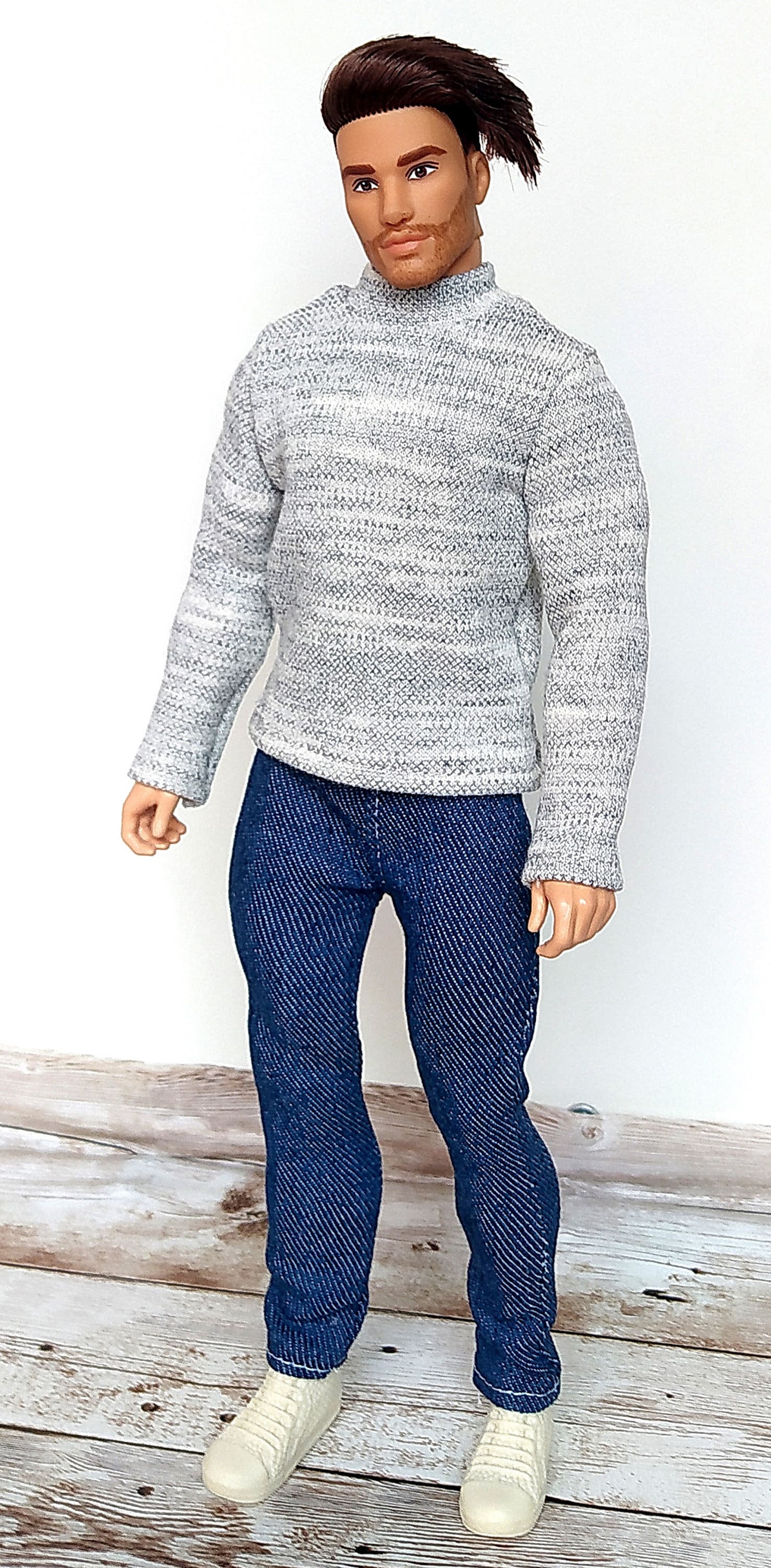 1/6 Scale Male Doll Clothes, Pull-on Doll Sweater, Sweatshirt for Male ...