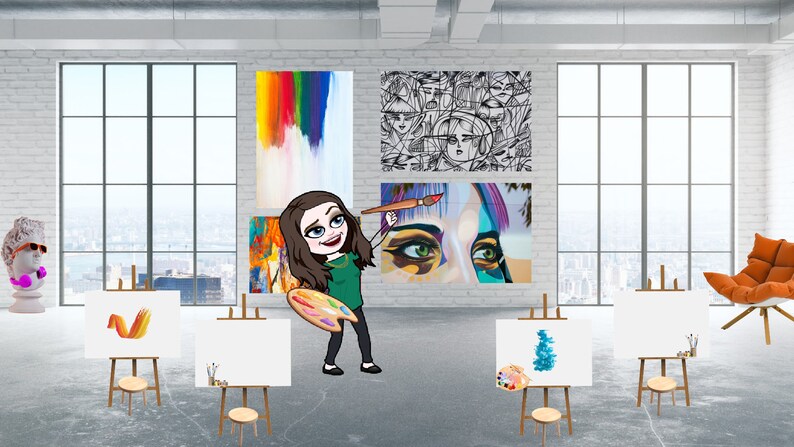 Virtual Art Classroom for Remote Learning - Etsy