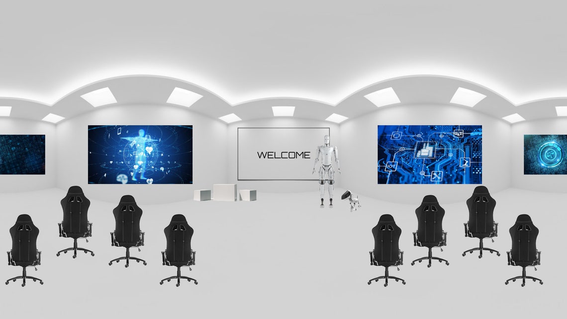 Virtual Computer / Technology Background for Remote Learning - Etsy