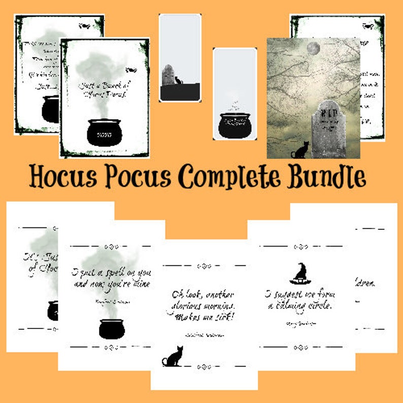 Complete Hocus Pocus Halloween Bundle - Etsy