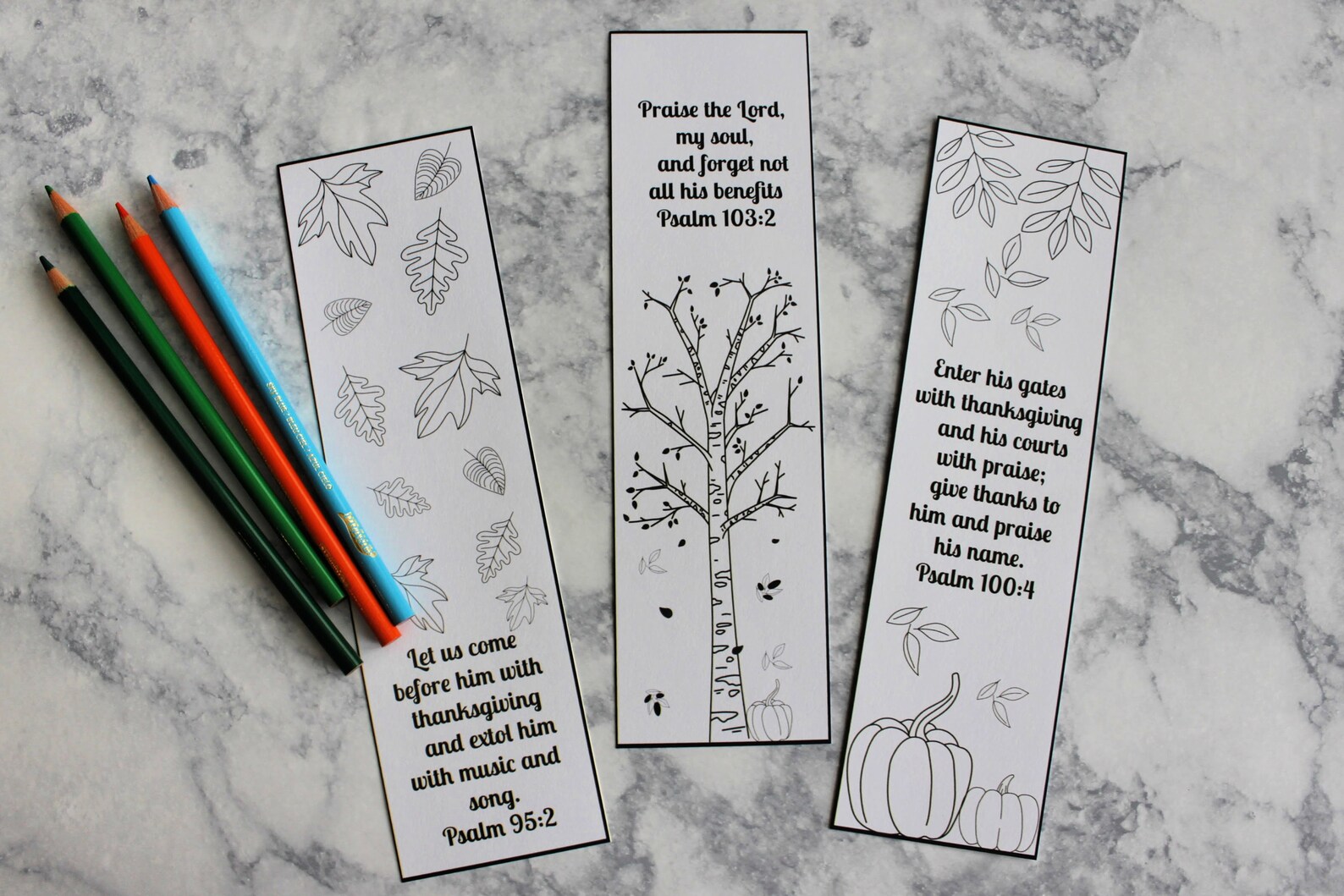 Gratitude Scripture Coloring Bookmarks for Bible Journaling Instant ...