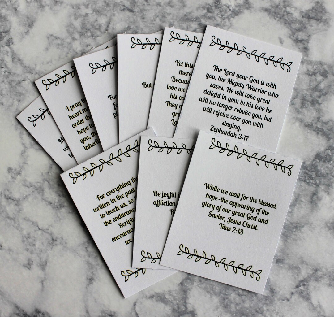 NIV Mini Pocket Scripture Cards - Etsy