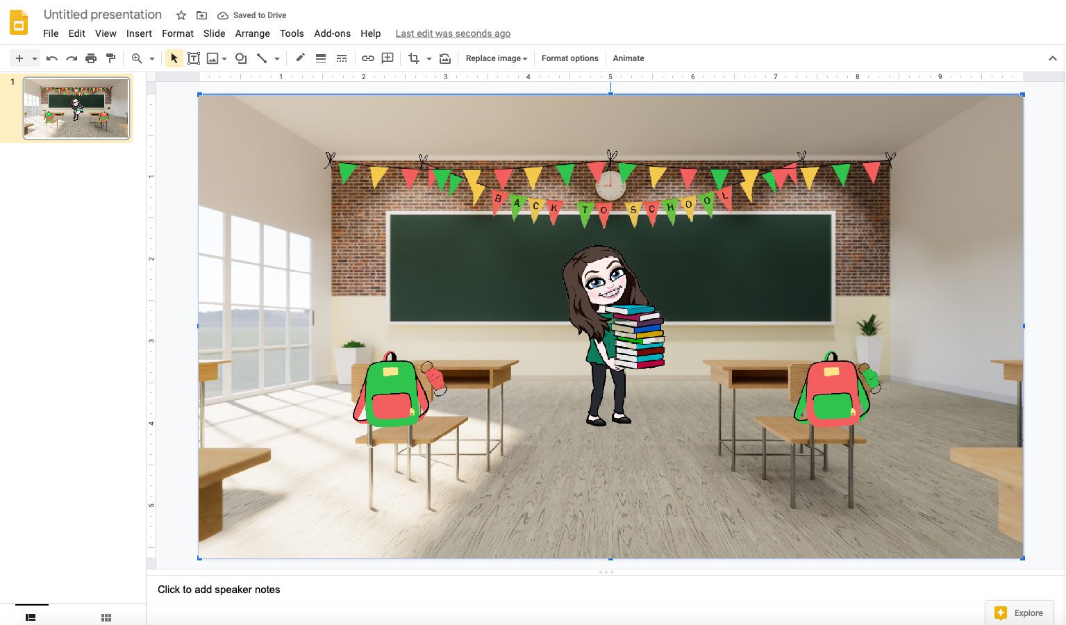 Virtual Back to School Classroom Background for Remote Learning - Etsy