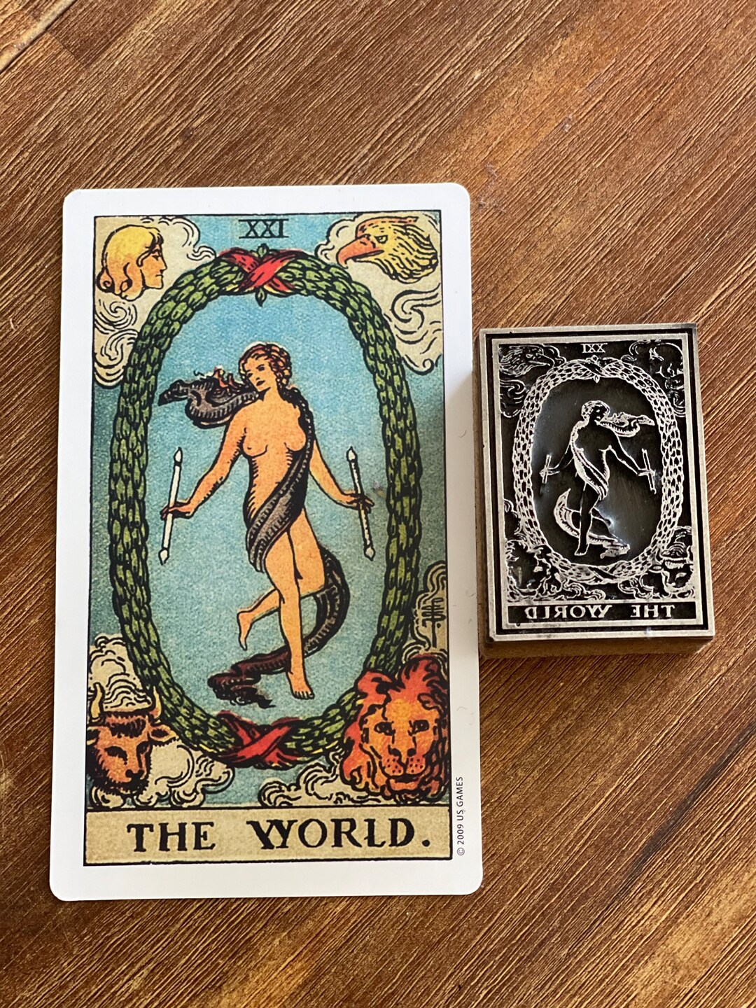 Major Arcana the World Cold Cast Bronze Tarot Stamp - Etsy