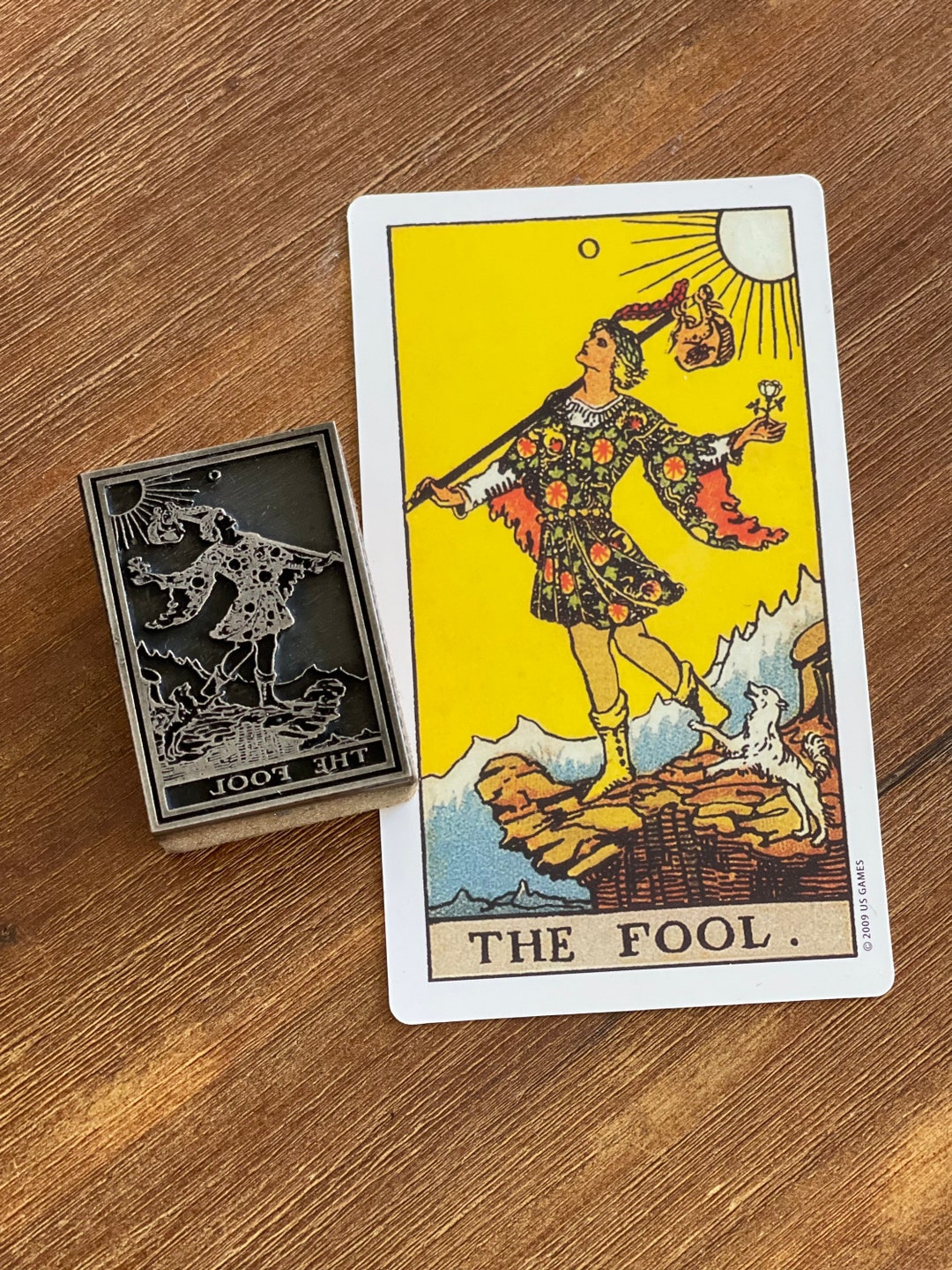Major Arcana the Fool Tarot Stamp - Etsy
