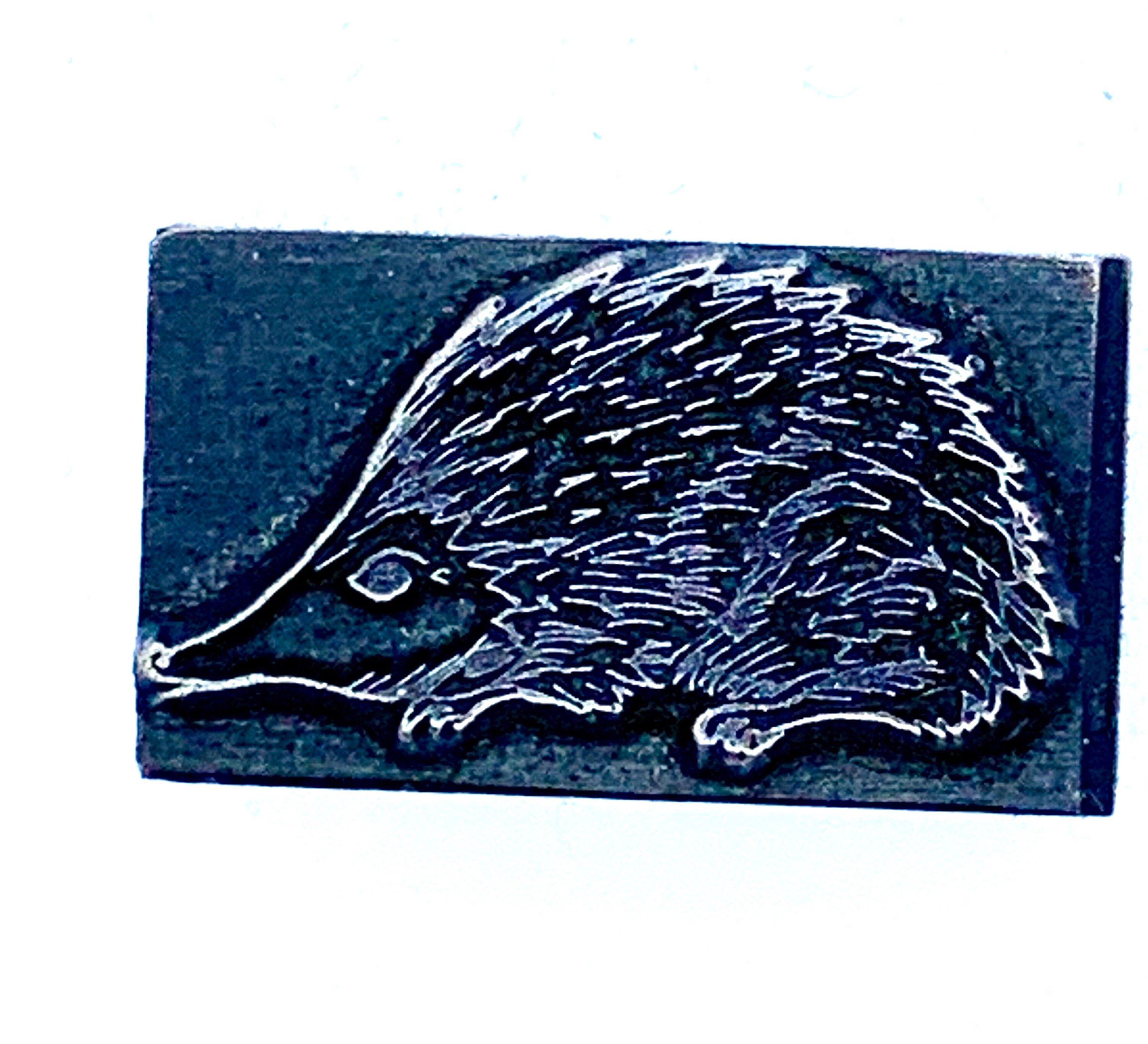 Cute Hedgehog Cold Cast Bronze Stamp - Etsy