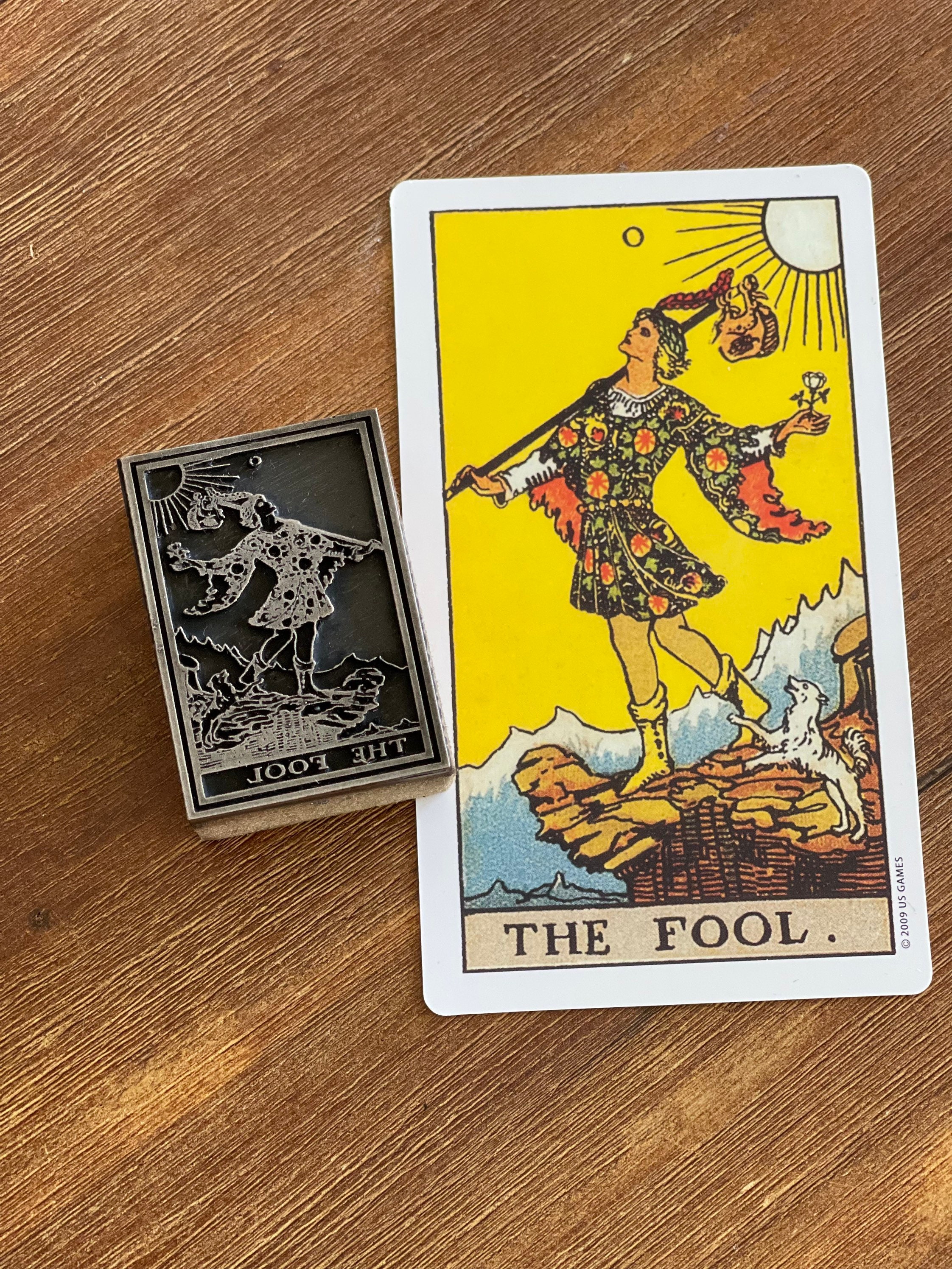 Major Arcana the Fool Tarot Stamp - Etsy
