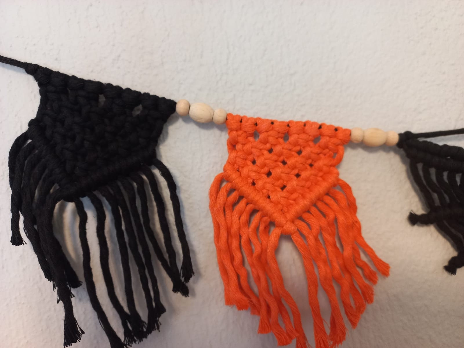 Halloween Home Decor Macrame Bat Wall Ornament Made With - Etsy