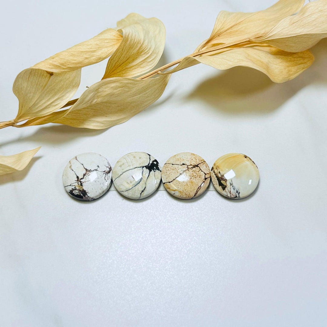 Medium Royal Orange Round Purple Lavender Variscite, Set of 4 - Etsy