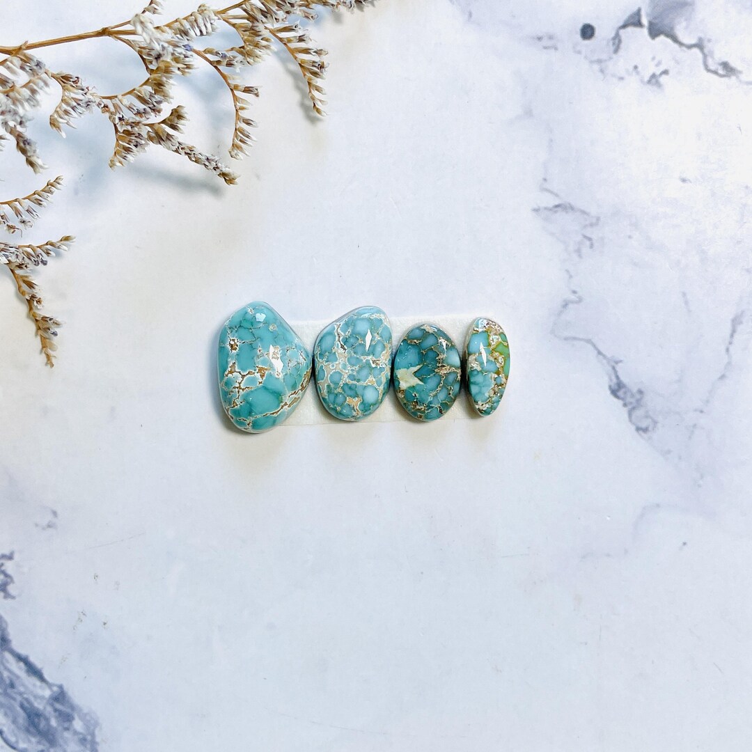 Medium Ocean Blue Freeform Carico Lake Turquoise, Set of 4 - Etsy