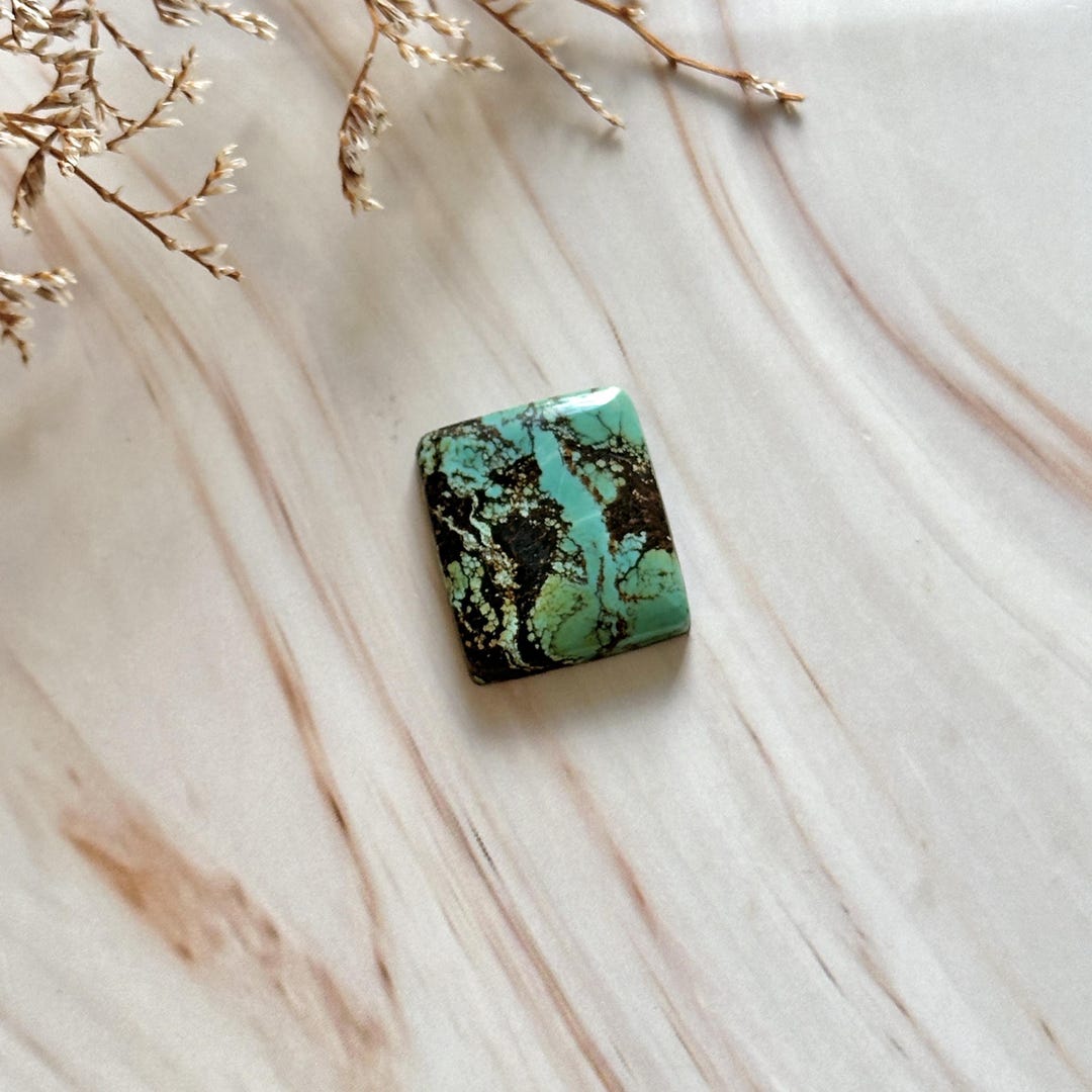 Large Sky Blue Square Treasure Mountain Turquoise - Etsy