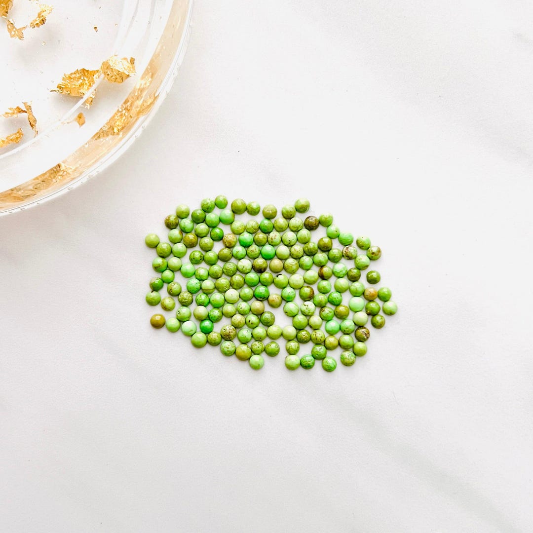 3x3mm Round Australian Gaspeite, Set of 10 - Etsy