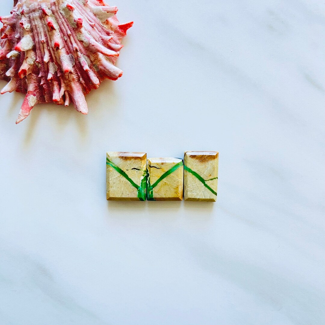 Medium Lime Green Bar Royston Turquoise, Set of 3 - Etsy